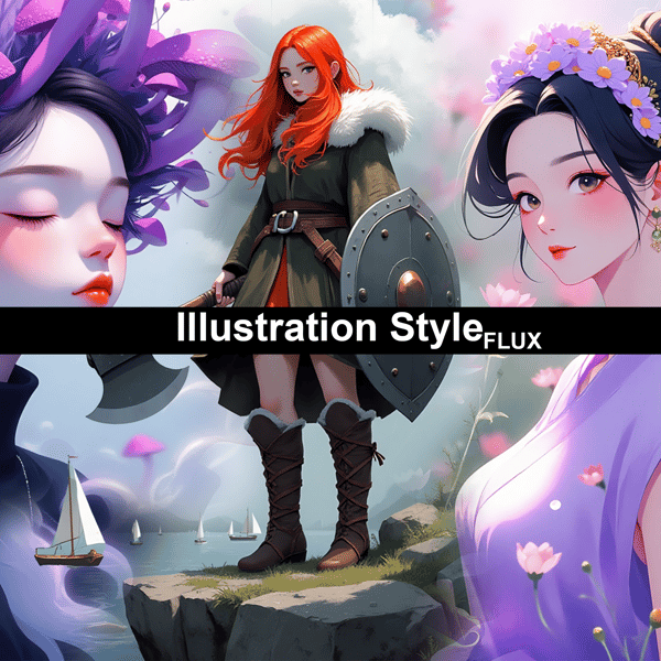 Illustration Style FLUX - V1 | FLUX - LORA | Tensor.Art