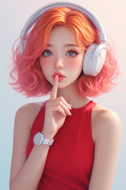 Semi-realistic anime portrait, clean aesthetic - Anime | FLUX - LORA on ...