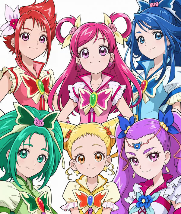 Yes! PreCure 5 GoGo! - Characterpack - v3.0 | image created by nokohiro ...