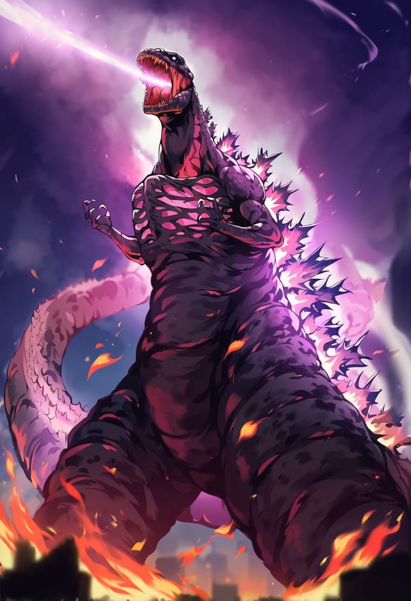 GODZILLA [PONYXL] - Shin | Stable Diffusion Model - LORA on TensorArt ...