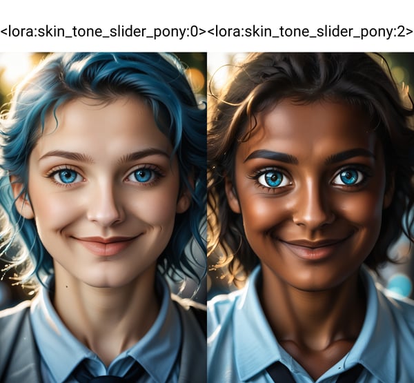 Skin Tone Slider PONY XL - V1 | image created by Ai Art Vision | Tensor.Art