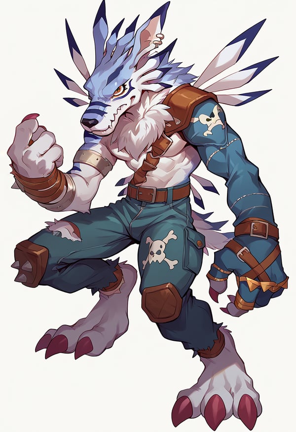 CHARACTERS: DIGIMON Weregarur PONY XL | Tensor.Art | Tensor.Art