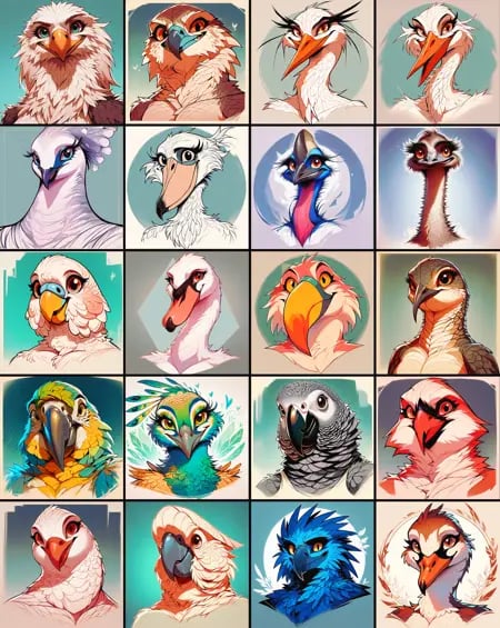 Best Anthro birds - 01 AI LORA - Free Download | Tensor.Art | Tensor.Art