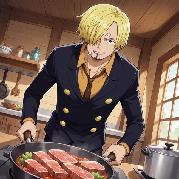 Sanji - One Piece - Post-Timeskip | image created by nokohiro | Tensor.Art