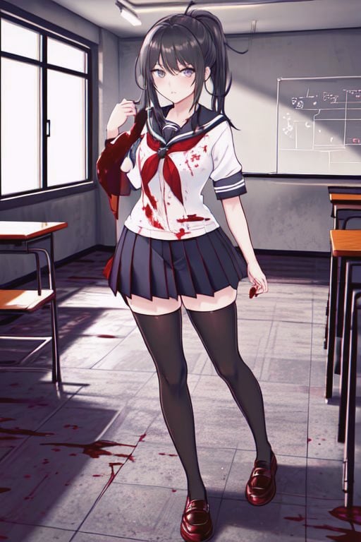 Yandere Simulator Anime Style - 1.0 | Stable Diffusion Model - LORA ...