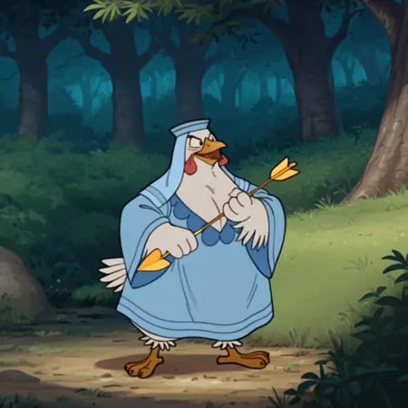 Lady Kluck (Robin Hood 1973) illustrious | Tensor.Art | Tensor.Art