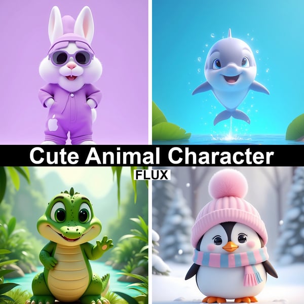 Cute Animal Character - V1 - Free AI Model | Tensor.Art | Tensor.Art