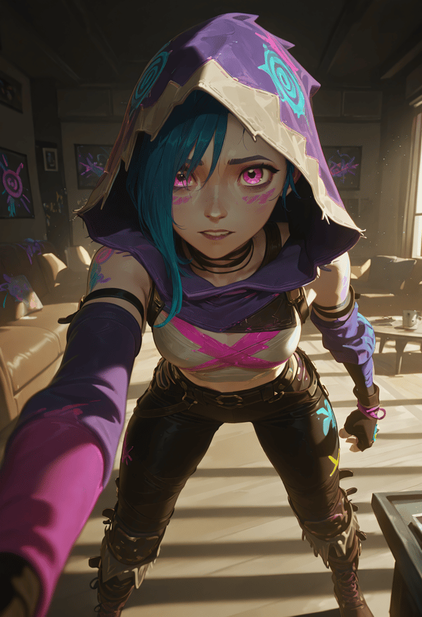 Arcane - Jinx - Spray paint | Stable Diffusion Model - LORA on ...
