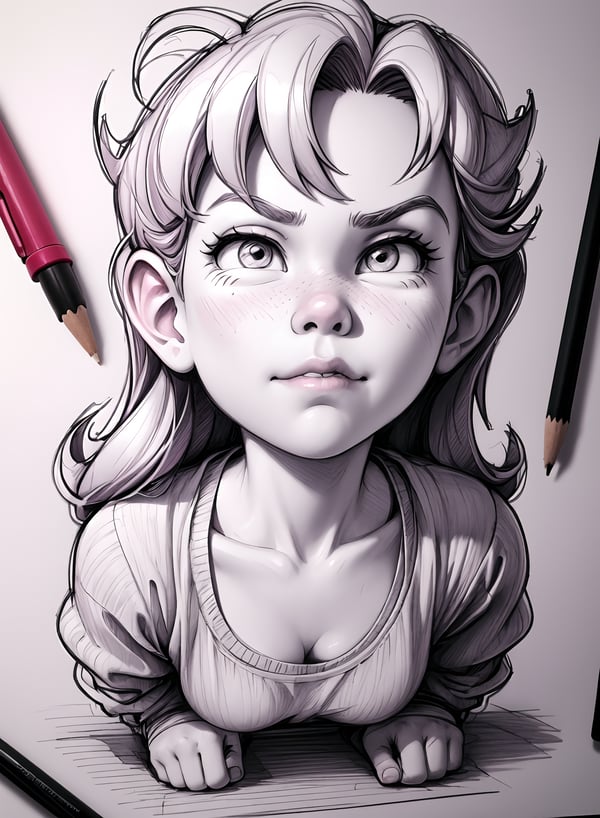 Lovely detailed sketch art in | image created by | Tensor.Art