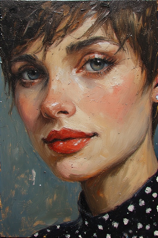 Alla Prima Oil Painting - Arina - Alla Prima Oil | FLUX - LORA | Tensor.Art
