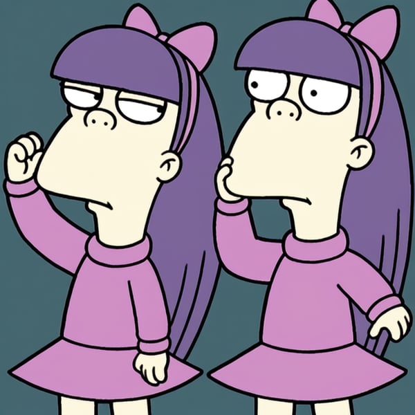Sherri and Terri ( simpsons ) - 2025-02-11 23:36:46 | image created by ...
