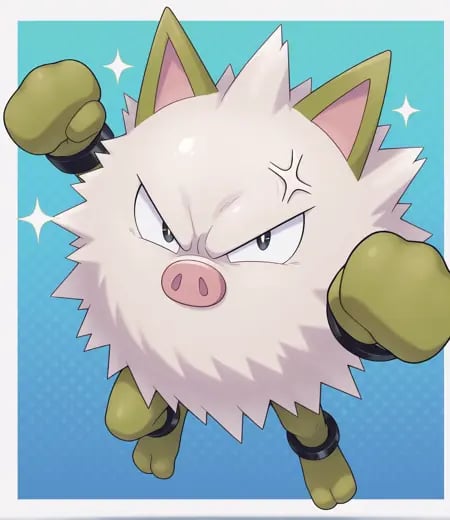 Primeape: Pig Monkey Pokémon + Shiny - Pokédex - v1 | Stable Diffusion ...