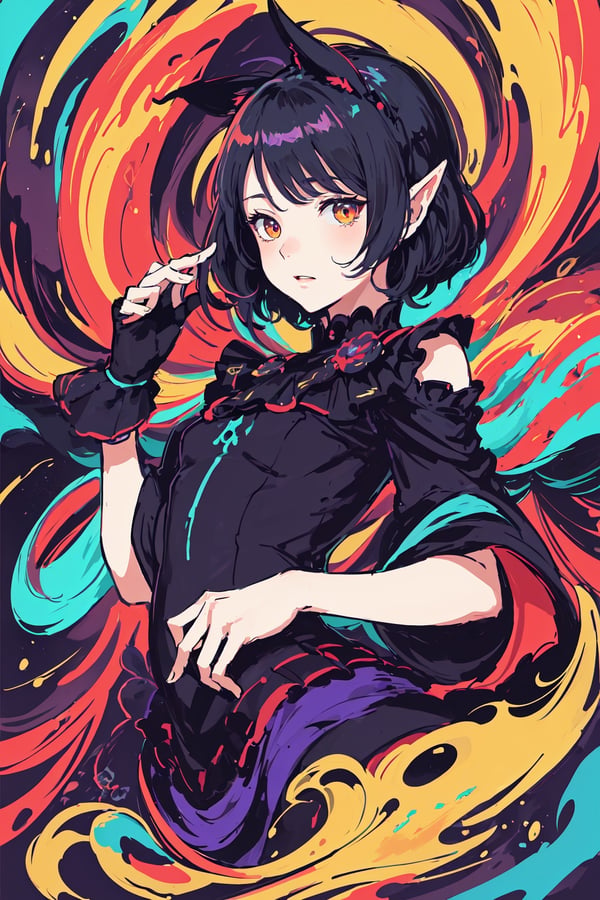 (flat color:1.1),(colorful,yon | image created by | Tensor.Art