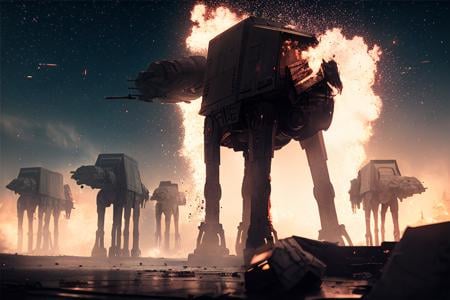 Star Wars AT-AT (1980) - v1 | Stable Diffusion Model - LORA | Tensor.Art
