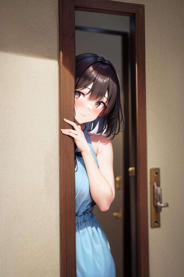 Pose LORA Peeking Out - v1.0 - Free AI Model | Tensor.Art | Tensor.Art