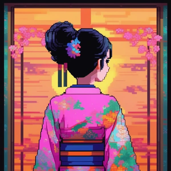 pixel art | image created by | Tensor.Art