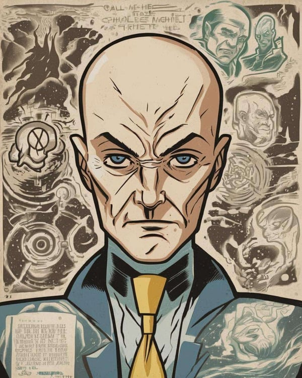 Professor X (Charles Xavier), | image created by | Tensor.Art