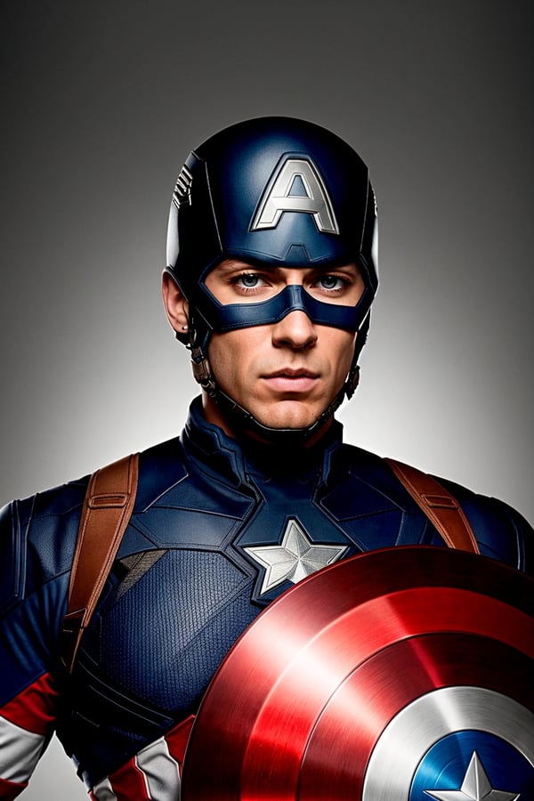 Portrait Captain America | image created by | Tensor.Art