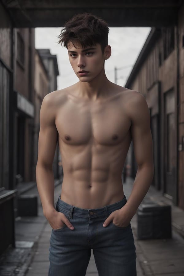 Slim 20yo 1boy dg_Justin, casu | image created by | Tensor.Art