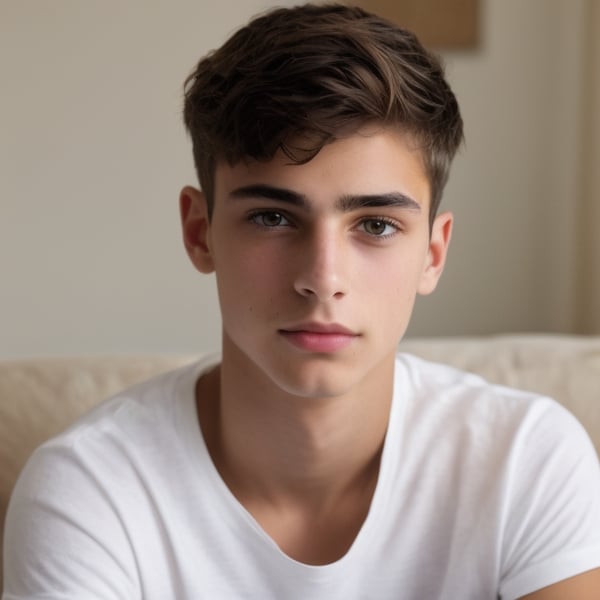 a handsome teen italian boy at | image created by | Tensor.Art