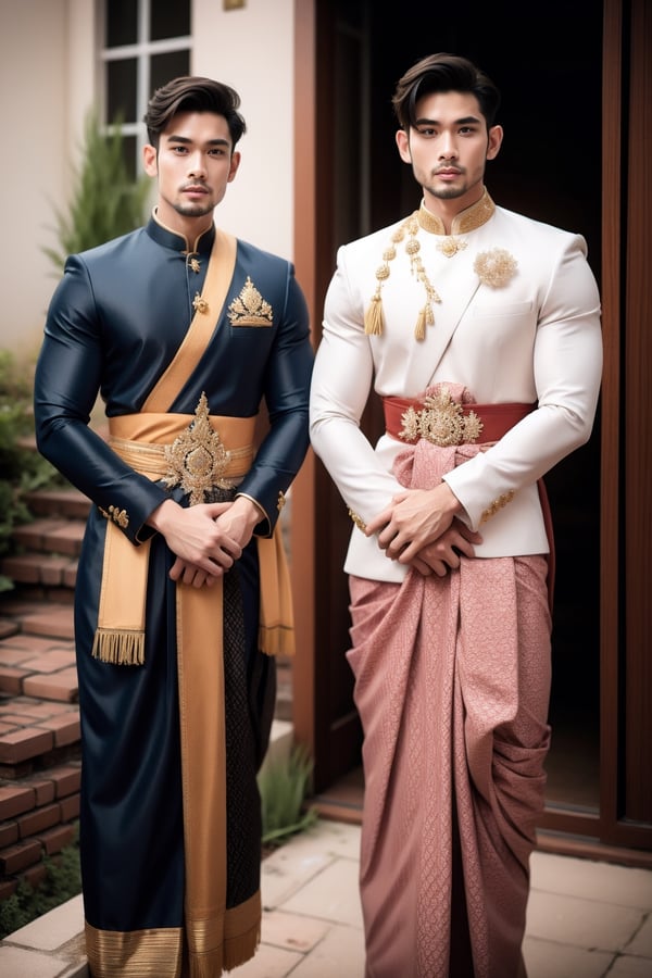 handsome men,Thai Dress | image created by | Tensor.Art