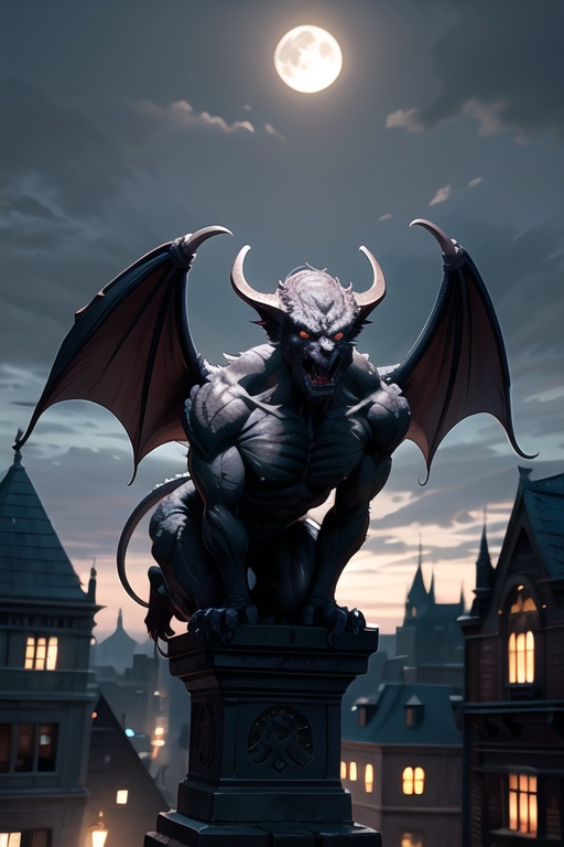 gargoyle,monster,night,