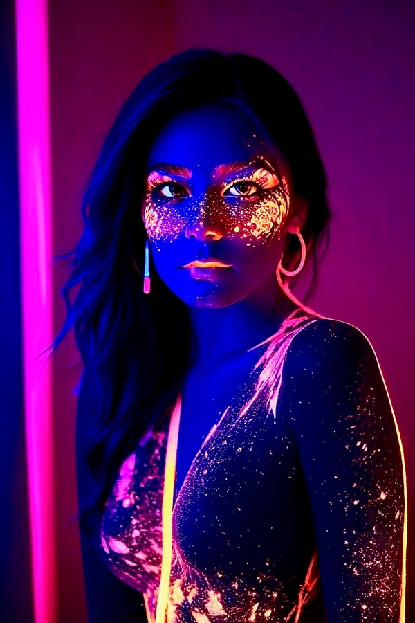 Blacklight Makeup — SDXL LoRA - 2 | Stable Diffusion Model - LORA ...