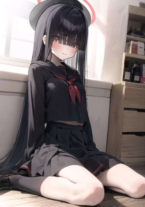 1girl, solo, petite, mob-chan | image created by | Tensor.Art