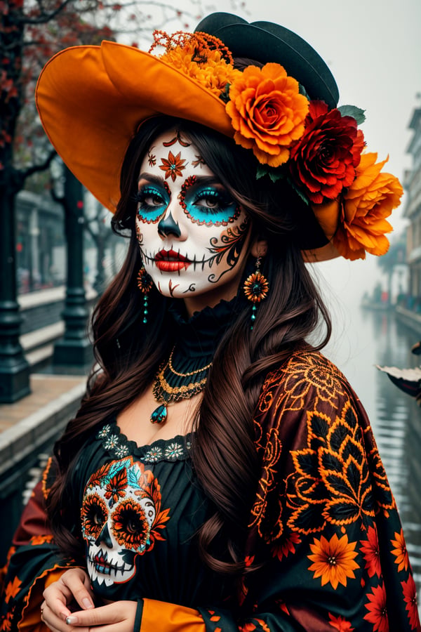 Catrina Makeup with Ornaments (Mexican Skull) - v2.0 | Stable Diffusion ...