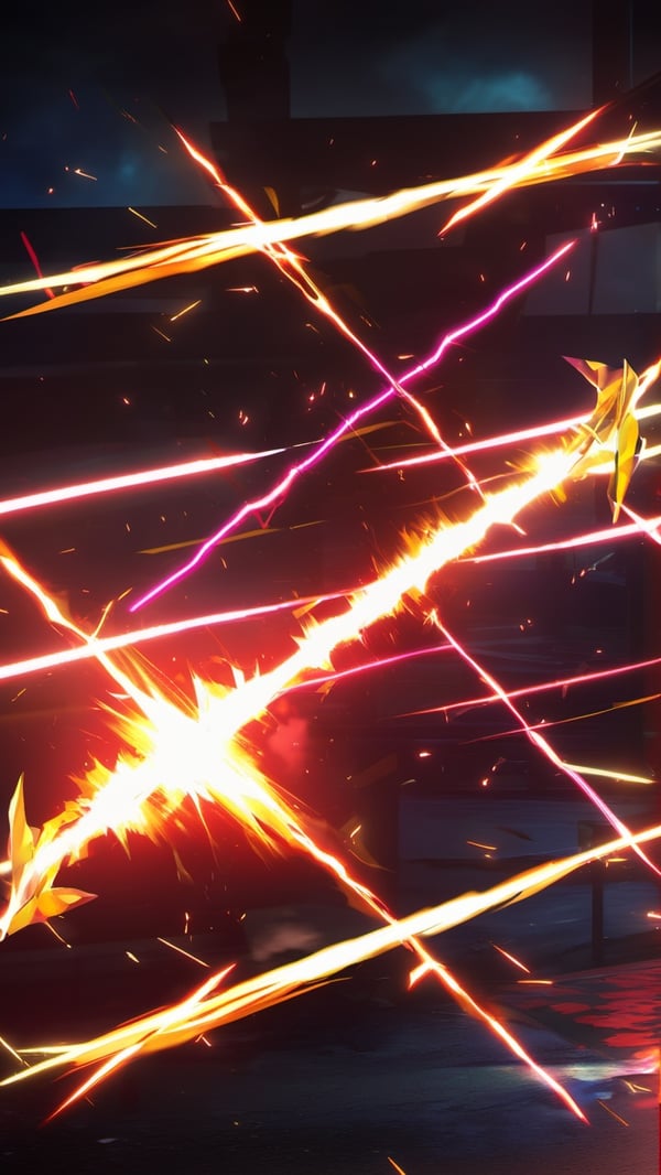 Game special effects, cross sl | image created by | Tensor.Art