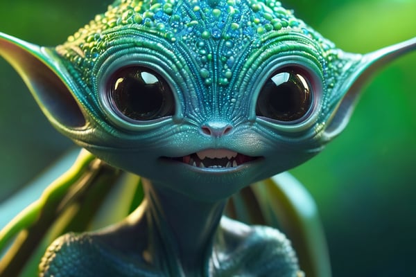 Cute creature from Space. terr | image created by | Tensor.Art