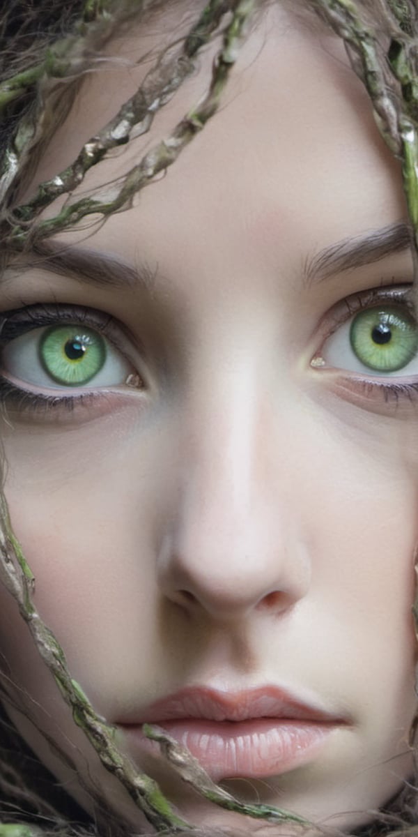close up of a female face,pale | image created by | Tensor.Art