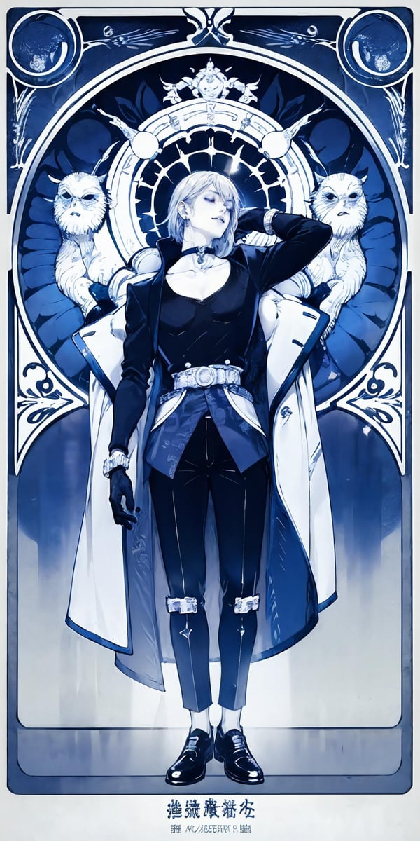 HEZI,Card design,monochrome, m | image created by | Tensor.Art