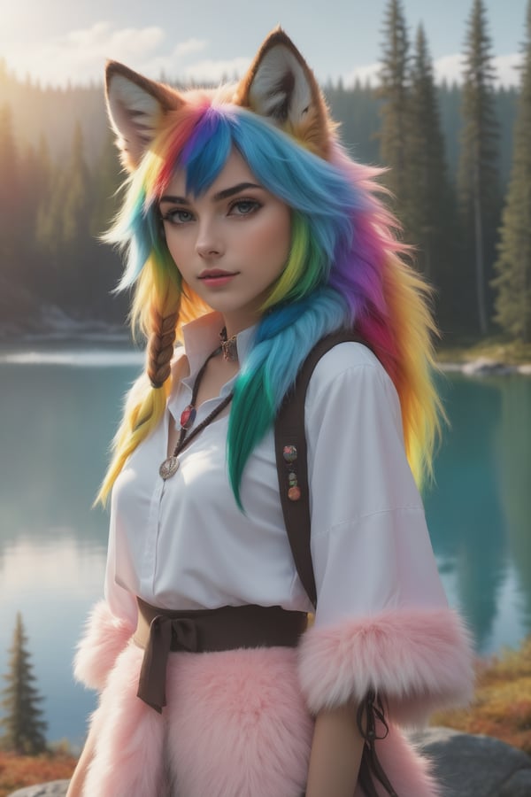 1girl, furry girl, anime furry | image created by | Tensor.Art