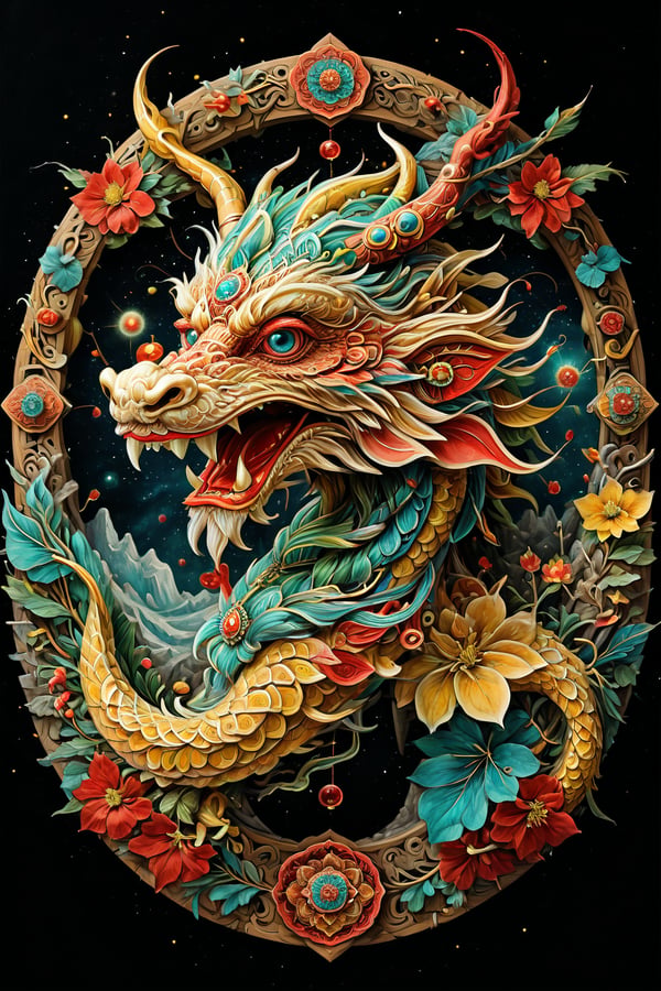 RAY - Mandala Dragon - V1 - Free AI Model | Tensor.Art | Tensor.Art