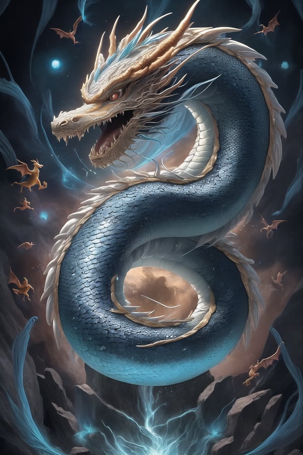 dragon, In a realm of fantasti | image created by | Tensor.Art