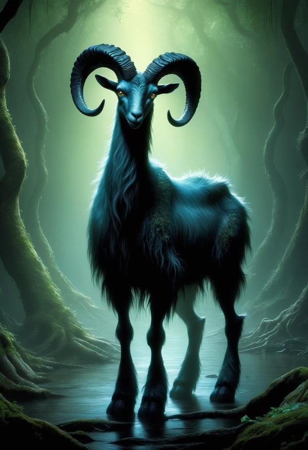 nessie, Mythical half-human, h | image created by | Tensor.Art
