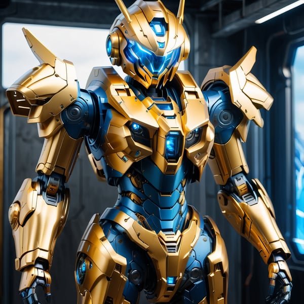 Golden Warrior Mecha XL - FuturEvoLab | Tensor.Art | Tensor.Art
