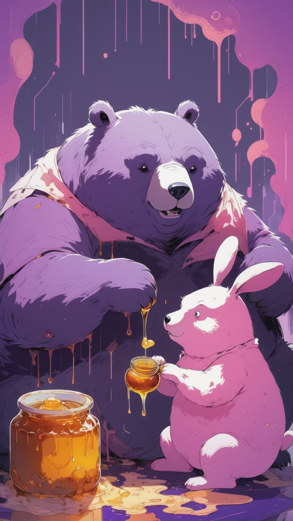 Photo of a purple fat bea - Free AI Art by | Tensor.Art | Tensor.Art