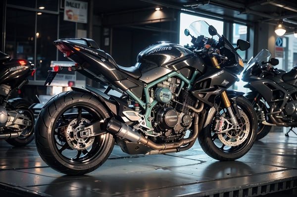 Motorcycle Kawasaki Ninja H2R - 1.0 | image created by AI Paint ...