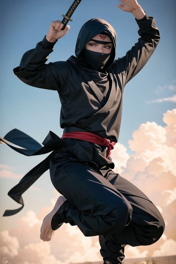 ((Masterpiece)), ninja, ninja_ | image created by | Tensor.Art