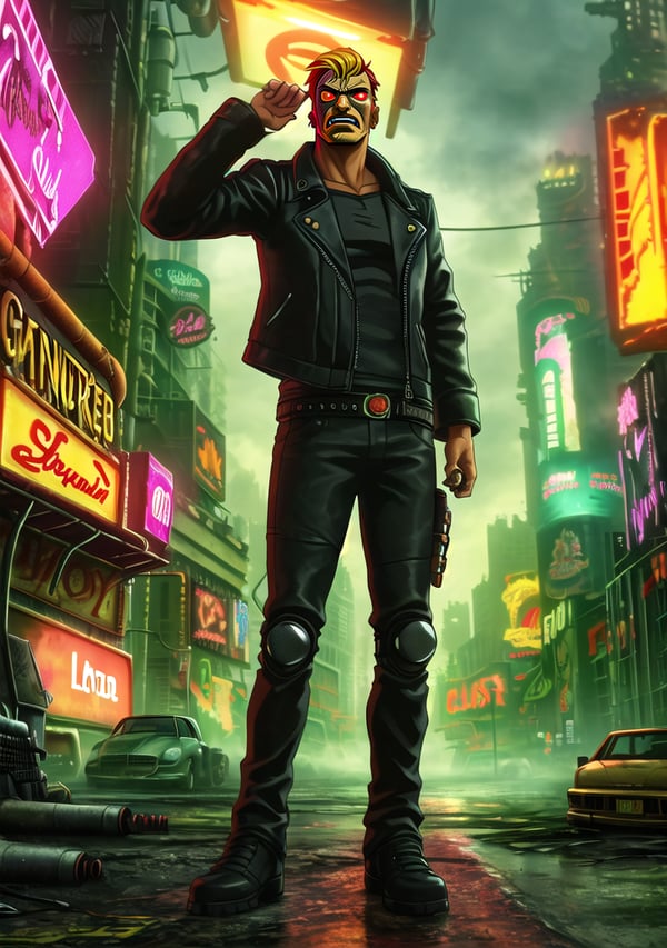 ABM-Dystopian CyberPunk Digital Art - V1 | image created by Azwar Black ...