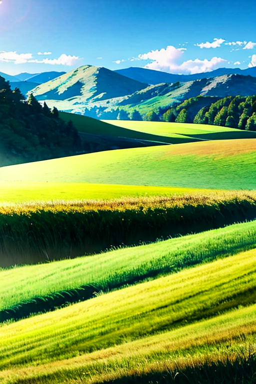Nature open landscape scenery | image created by | Tensor.Art