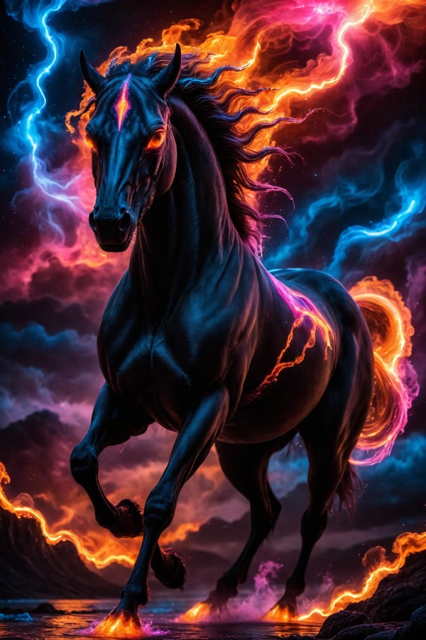 A visually striking dark fanta | image created by | Tensor.Art