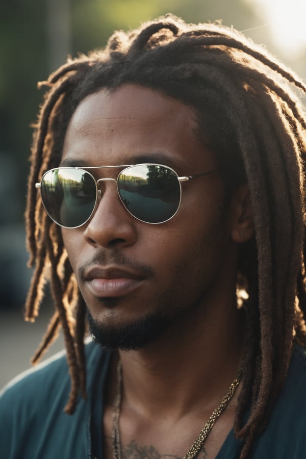 Photo of a black man with rast | image created by | Tensor.Art