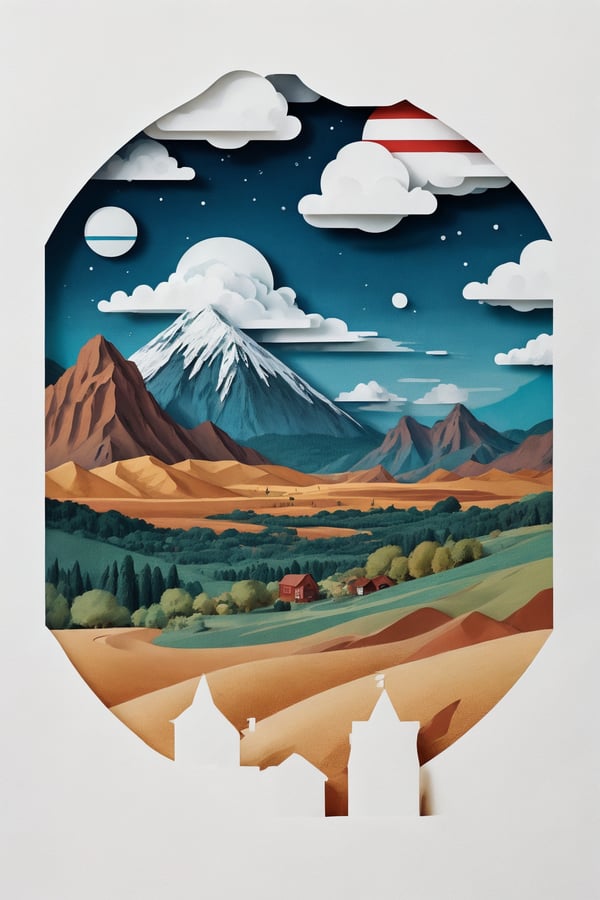 Paper cutout style - V 1.0 | Stable Diffusion Model - LORA | Tensor.Art