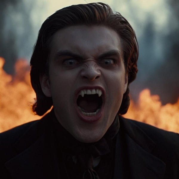 Vampire Fangs XL + SD 1.5 - Vampire teeth v4.5 | image created by ...