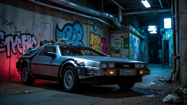 DeLorean DMC-12 (flux capacitor) [Flux] - V1 | image created by ...
