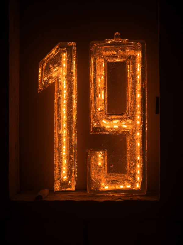 Incandescent numbers - 2024-09-12 22:50:06 | image created by Ally ...