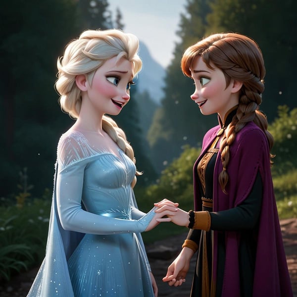 Anna and Elsa together - Frozen - "Together" series (PonyXL) - Regular ...